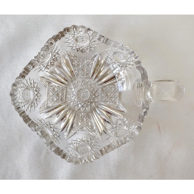 Early 1900s Brilliant Era Style Pressed Glass Nappy Dish W/Handle ...