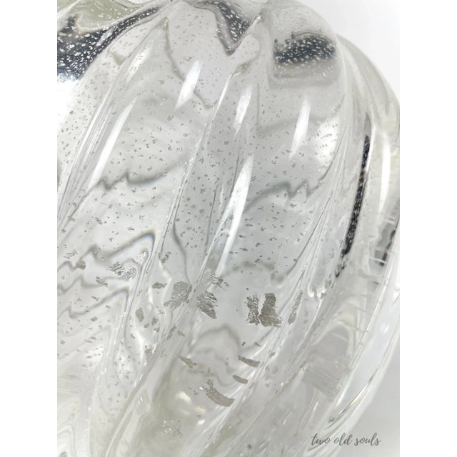 Vintage Murano Style Larry Laslo Swirl Vase by Mikasa With Silver ...