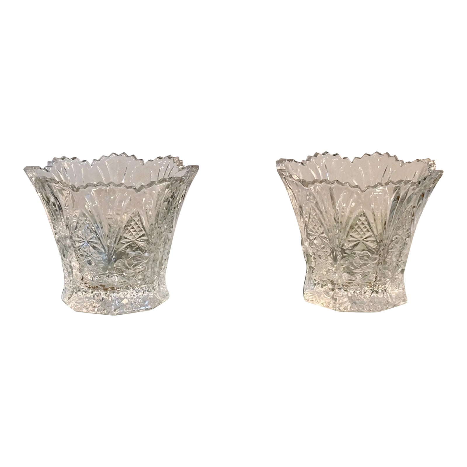 Vintage Petite Jam/Compote Pots- Set of 2 | Chairish