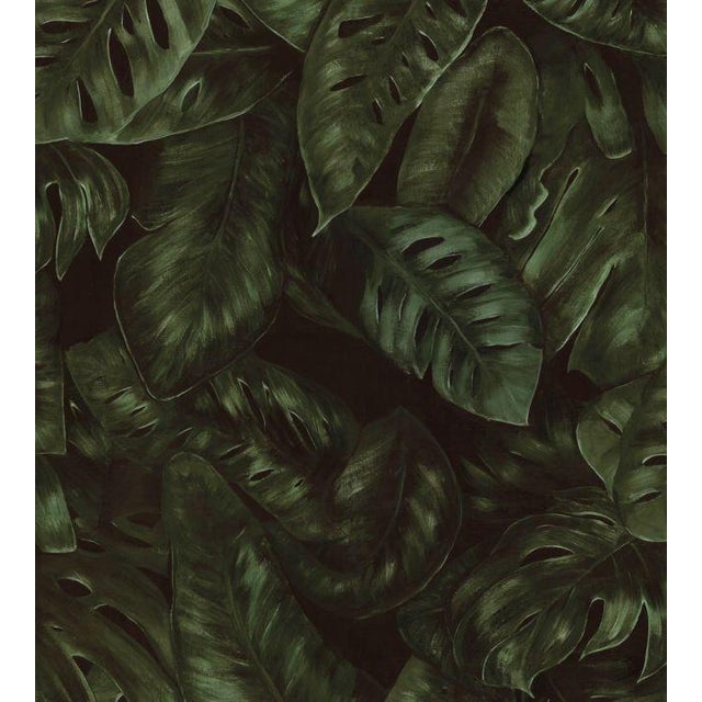 Amazon Wallpaper in Green - Sample | Chairish