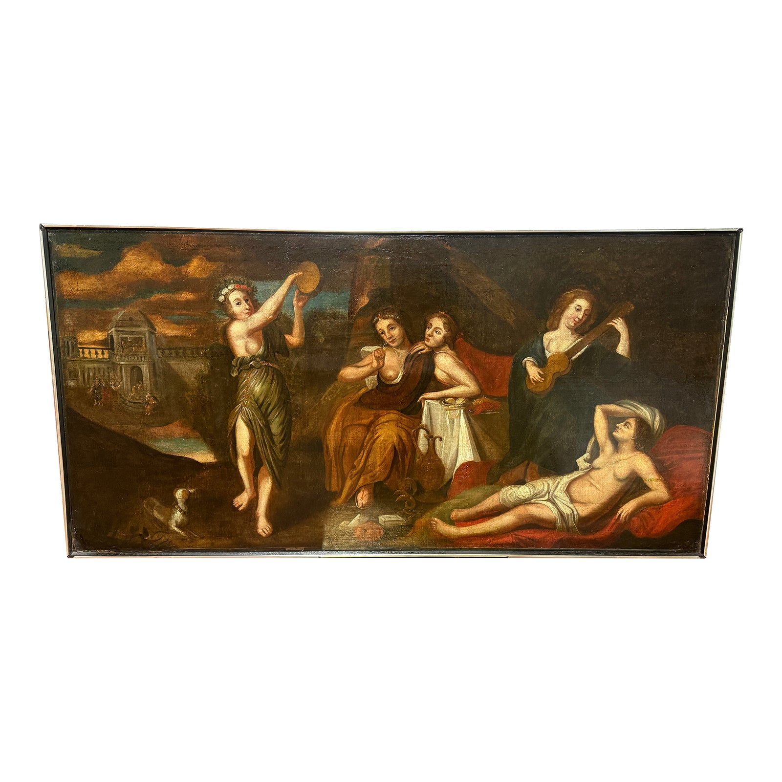 Italy, Late 18th Century Old Master Arcadian Allegory of Music and ...