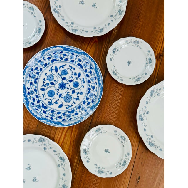 Vintage Blue and White Plate Wall Arrangement or Grouping - Set 9 ...