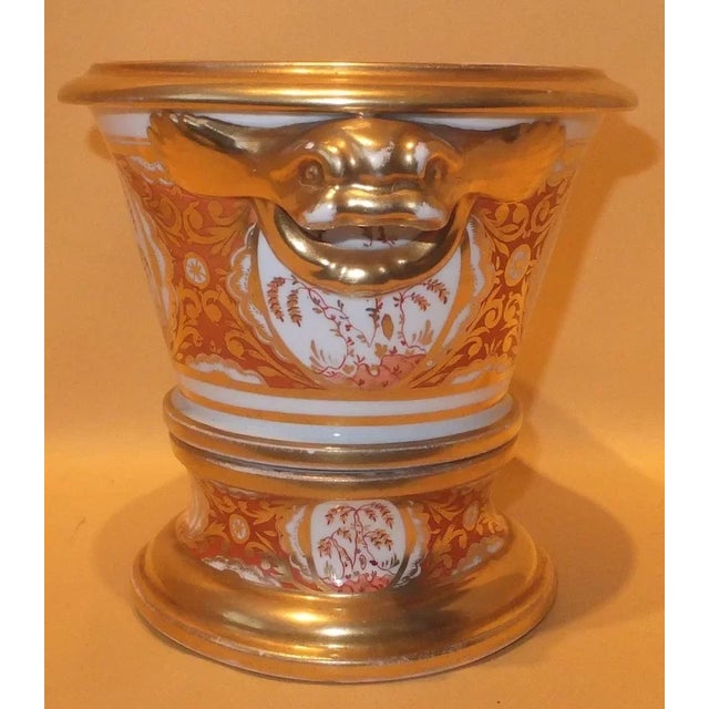 1810 English Regency Porcelain Vase & Stand | Chairish