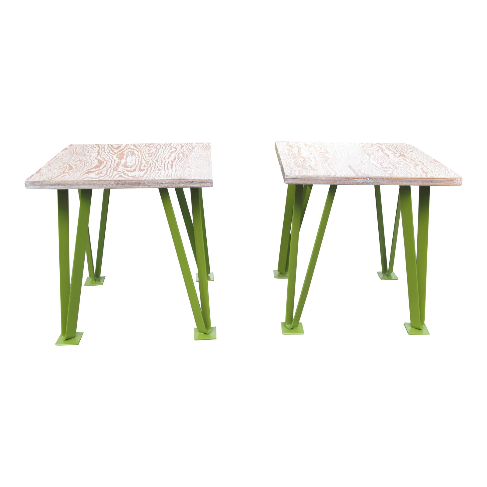 1960s Mid Century Modern Benchmade End Tables, a Pair | Chairish