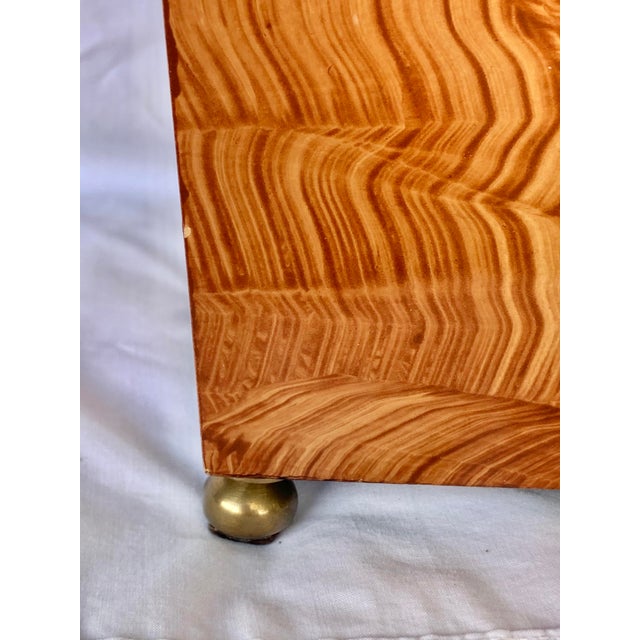 Vintage Faux Burl Box by Castilian Imports | Chairish