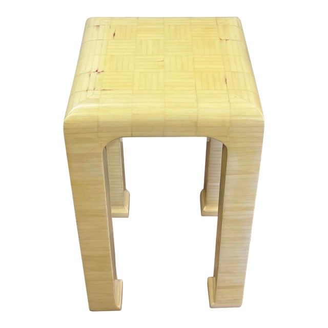 Mid 20th Century Vintage Enrique Garcel Tesselated Bone Side Table ...