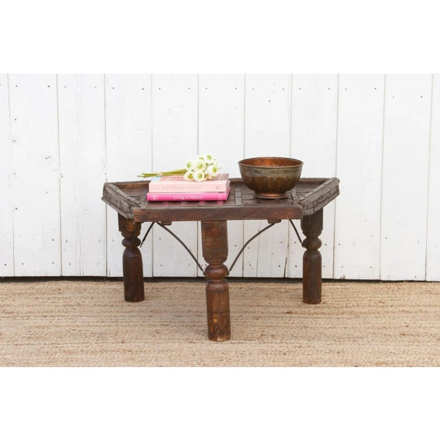 Rustic Ox Cart Indian Coffee Table | Chairish