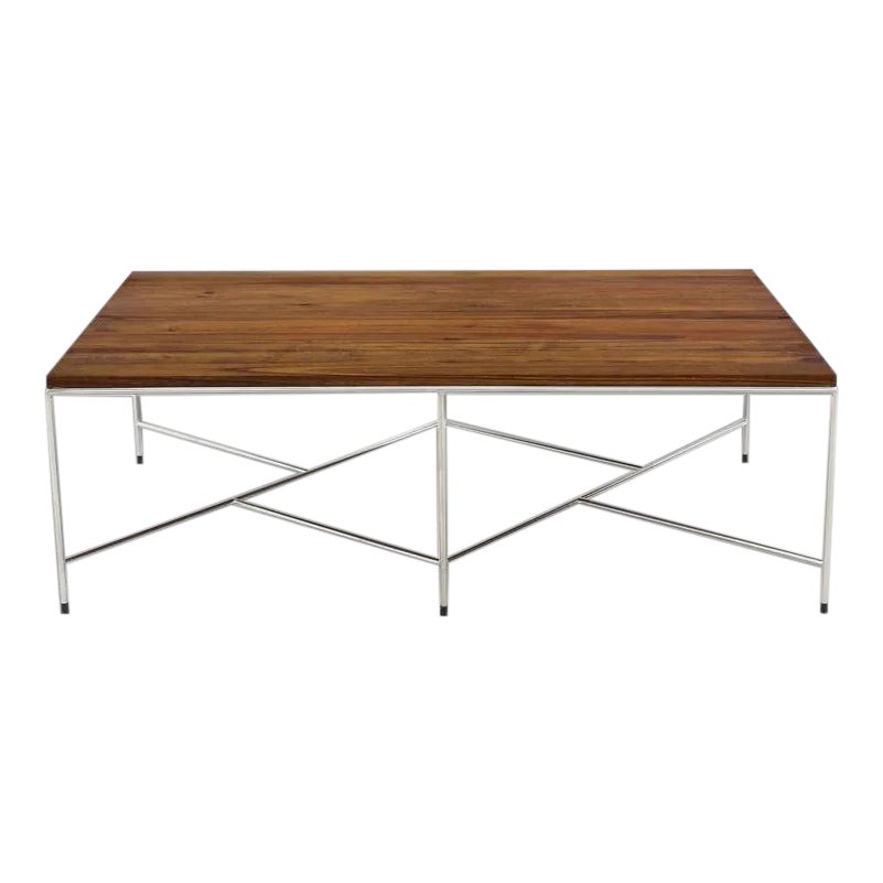 Mid-Century Modern Z-Base Coffee Table | Chairish