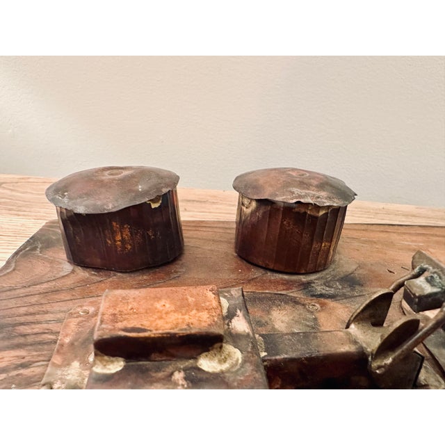 Vintage Don Graff Signed Brutalist Mixed Metals Oil Rig Tower Nevada ...