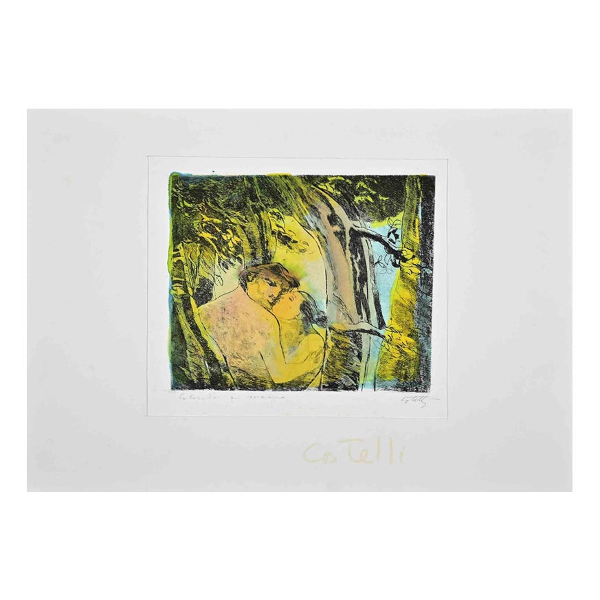 Camillo Catelli, Adam and Eve, 1990s, Etching | Chairish