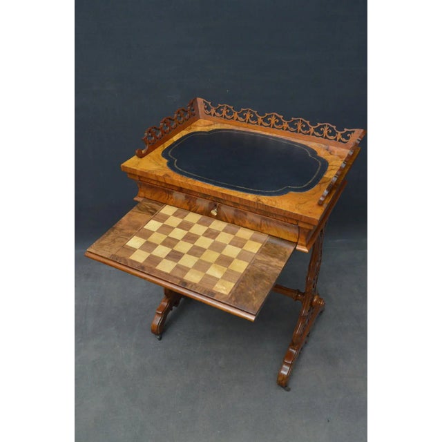 Antique Walnut Games Table | Chairish