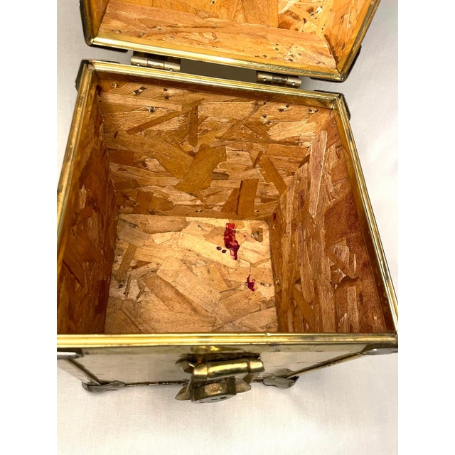 Vintage Nautical Style Polished Brass Trunk, Small | Chairish