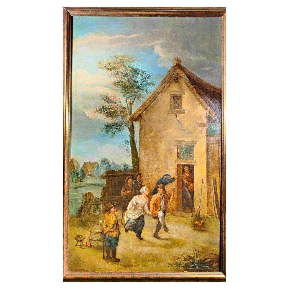 Flemish School Artist, Landscape, Large Oil on Canvas, 1600, Framed ...