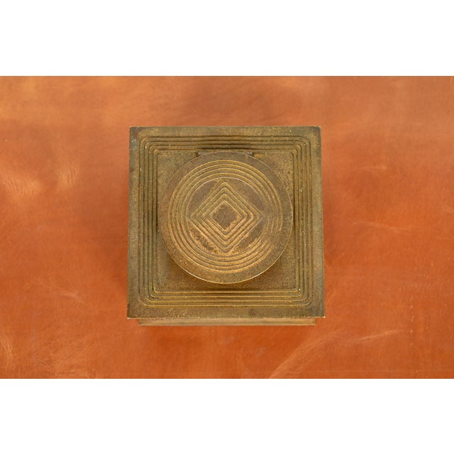 Tiffany Studios New York Graduate Bronze Doré Inkwell | Chairish