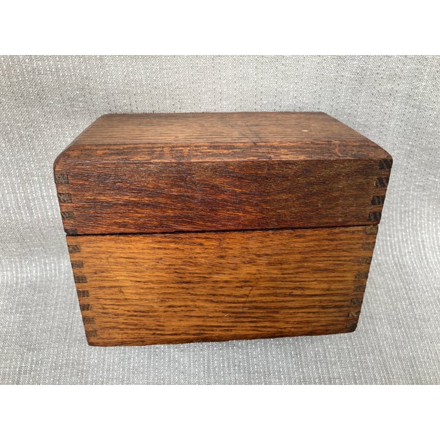 Early 20th Century Small Vintage Wood Box With Dovetailed Joints | Chairish