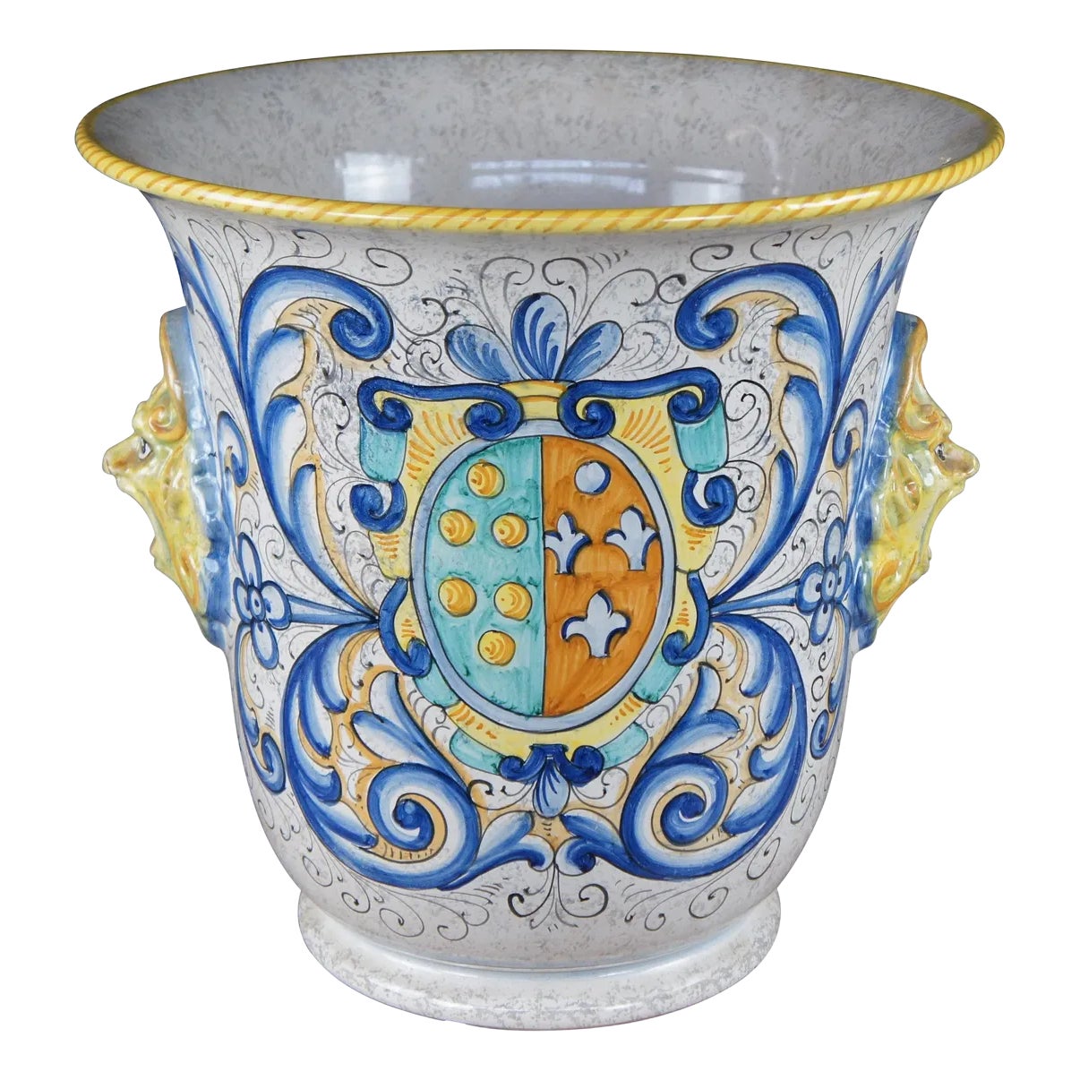 Late 20th Century Italian Artistica Deruta Hand Painted Figural ...