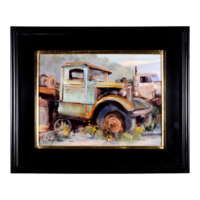 Betty Carr "Retired" Oil Painting on Linen | Chairish