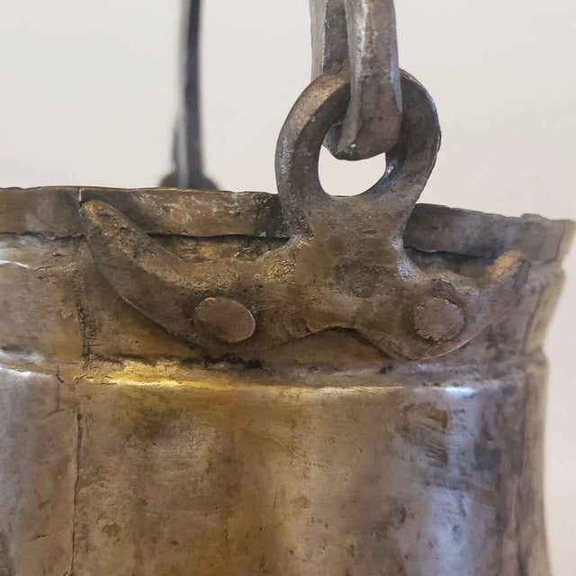 Antique Primitive Lead Smelting Pot With Handle | Chairish