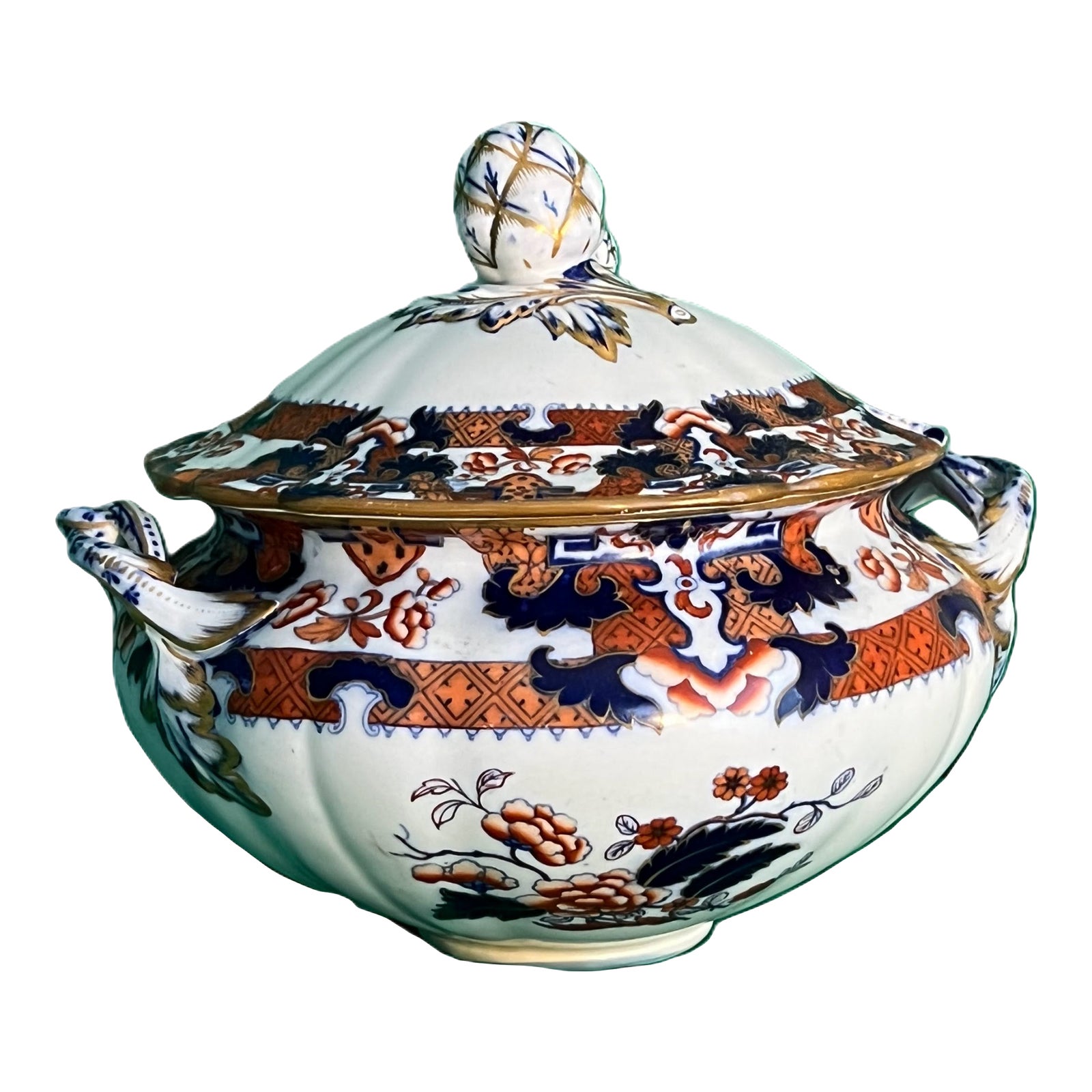 Antiique Minton Hindustan Japan Imari Styled Tureen | Chairish