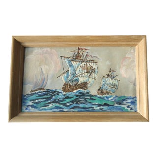 Vintage & Used Nautical Paintings | Chairish