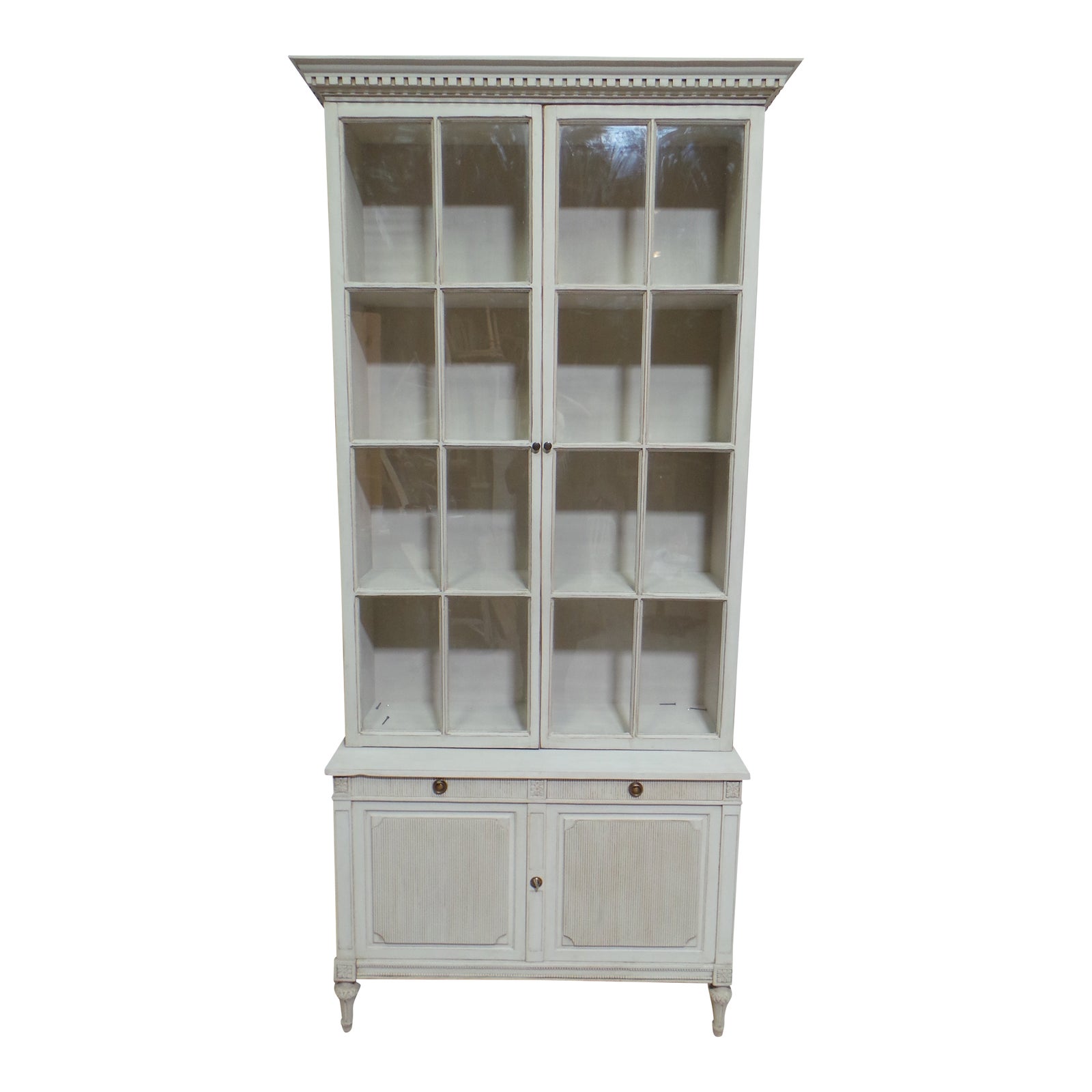 Display Case Swedish Gustavian Style | Chairish