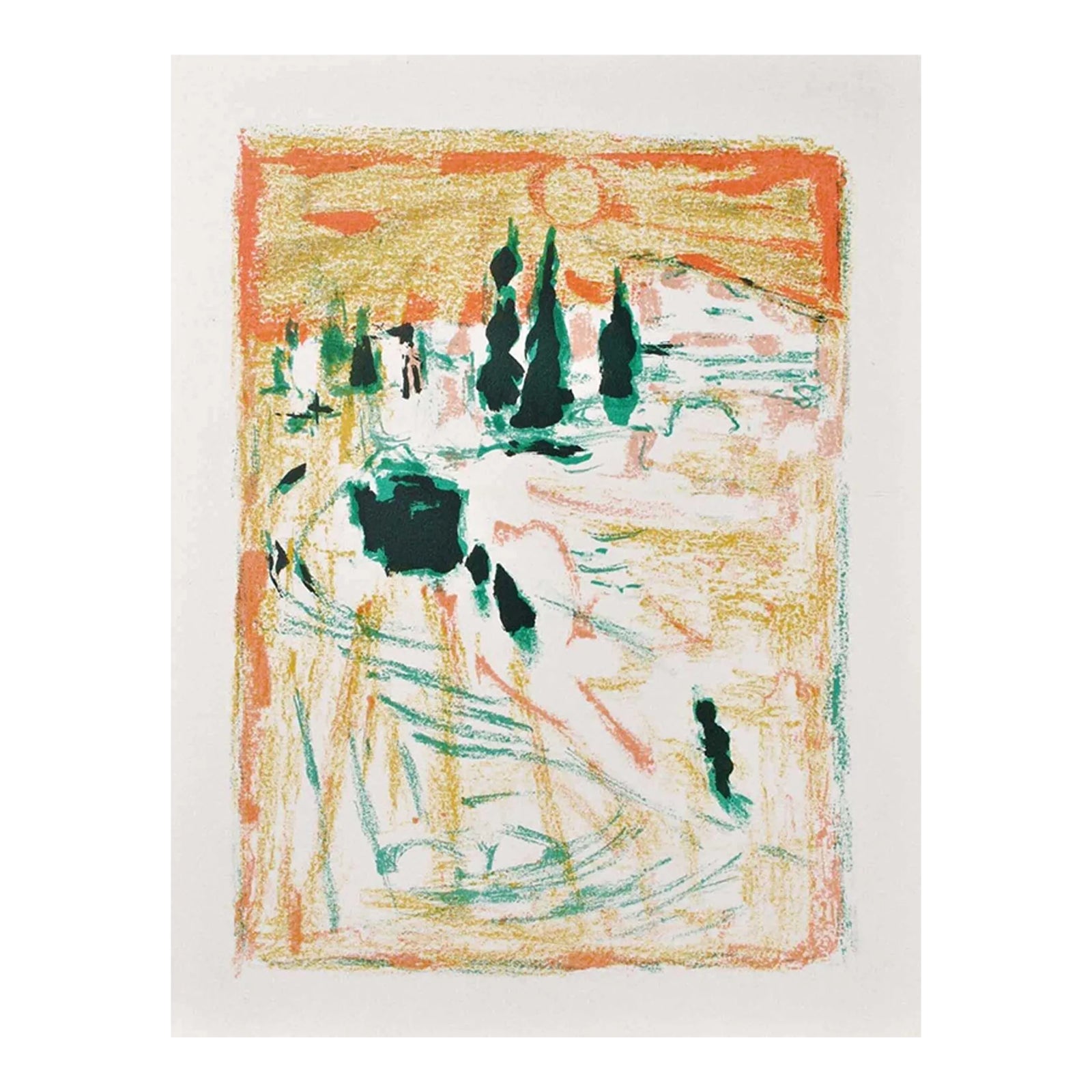 Alexandre Garbell Original Lithograph 1 Mourlot Freres 1962 | Chairish