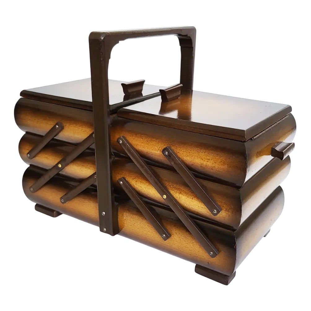 Mid-Century Modern Sewing Box, 1950s | Chairish