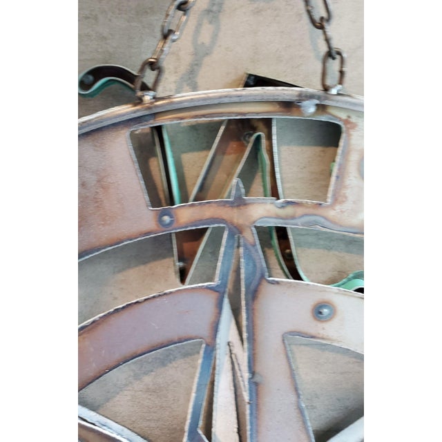 Three Dimensional Wall Hanging Compass With Rotating Star | Chairish