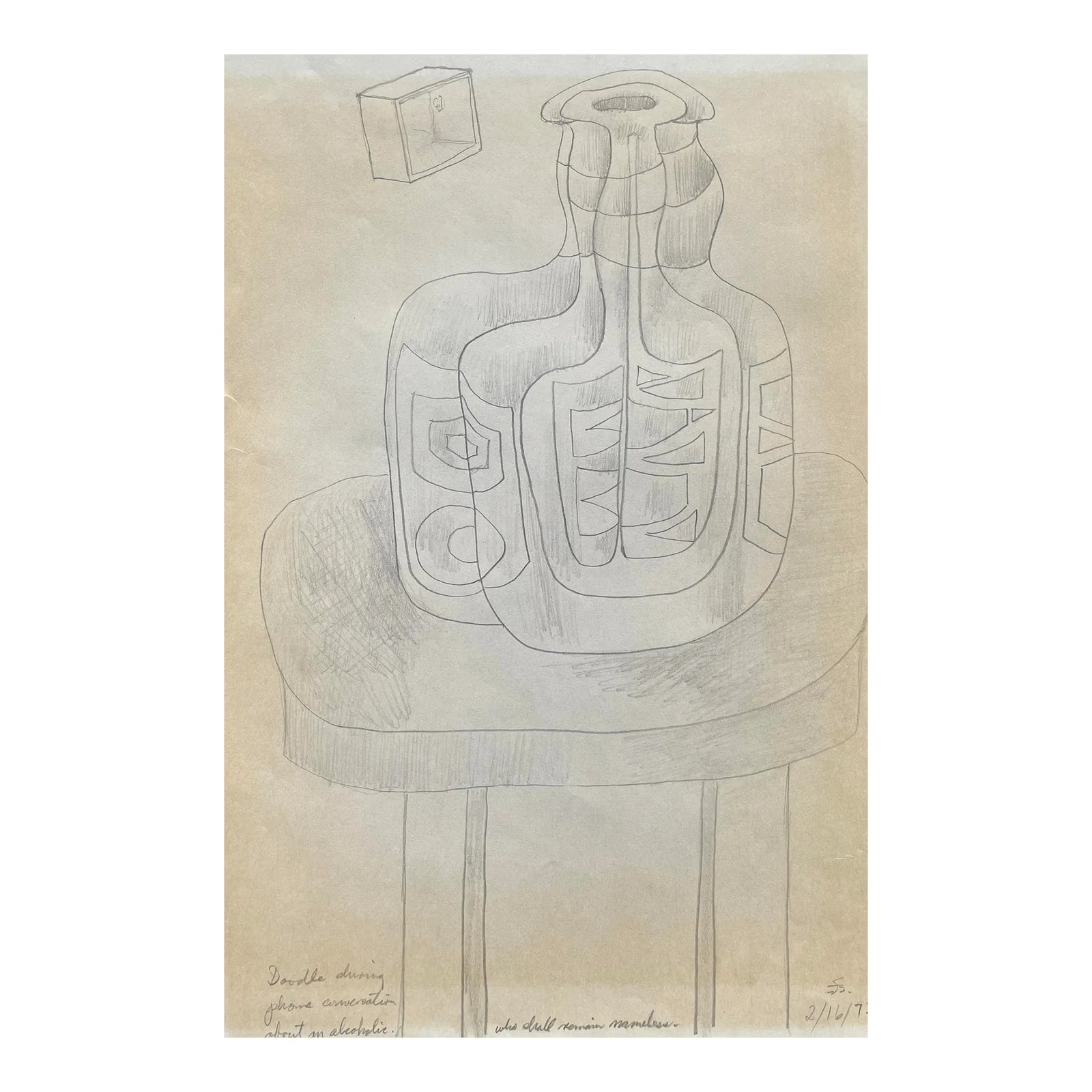 1973 James Bone Bottle Still Life | Chairish