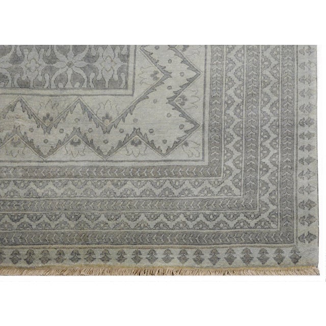 Contemporary Gray Khanna Rug | Chairish
