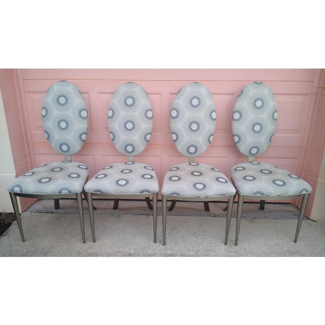 2000s Design Institute of America Modern Steel Dining Chairs- Set of 4 ...