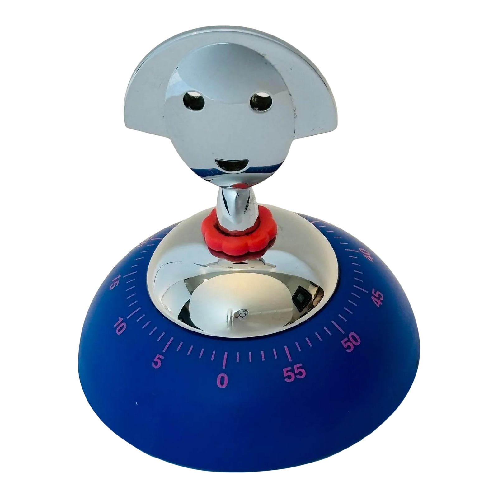 Alessi Anna Timer by Alessandro Mendini Kitchen Timer in Blue | Chairish