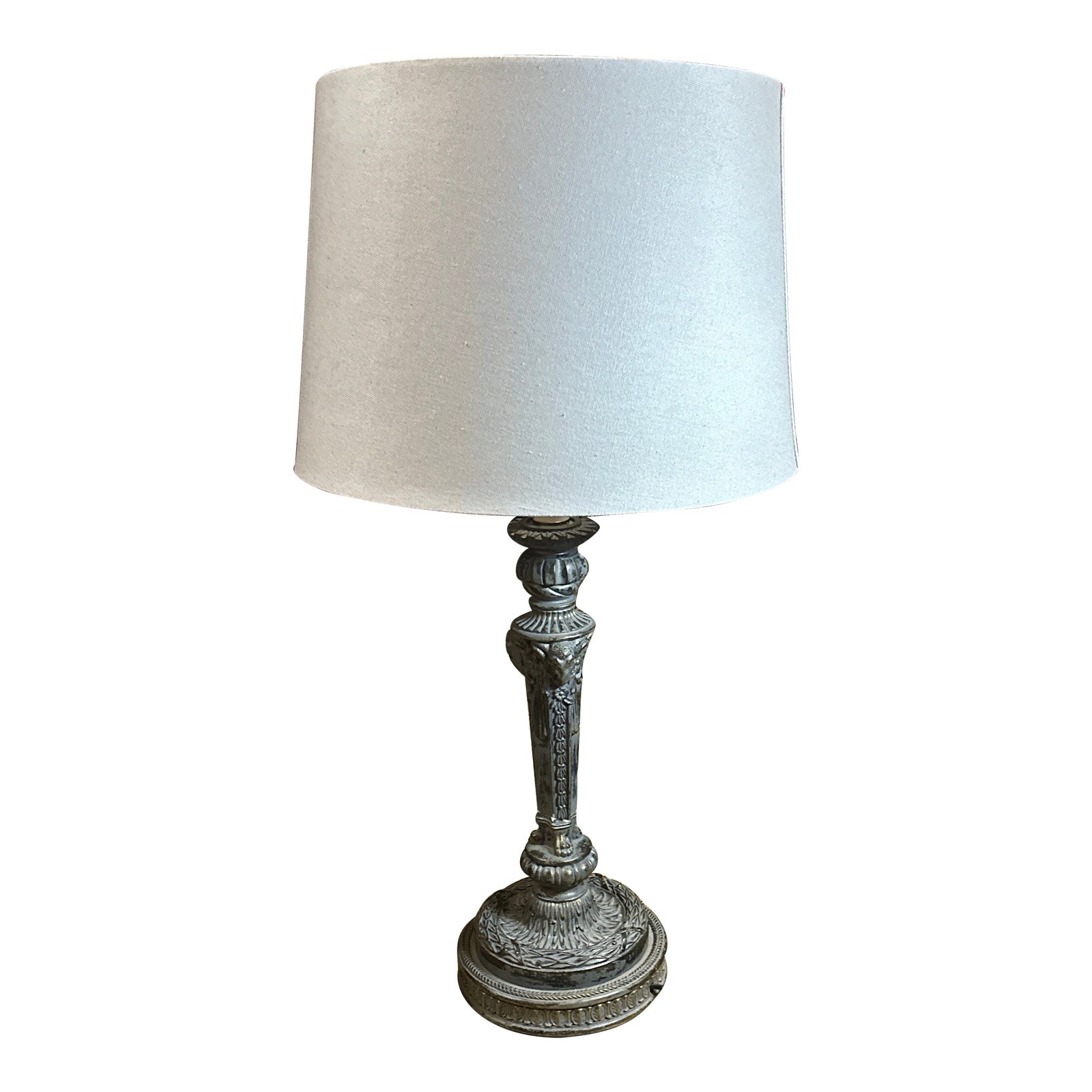 1970s Modern Metal Lamp With Ram Head Details, Lampshade Included ...