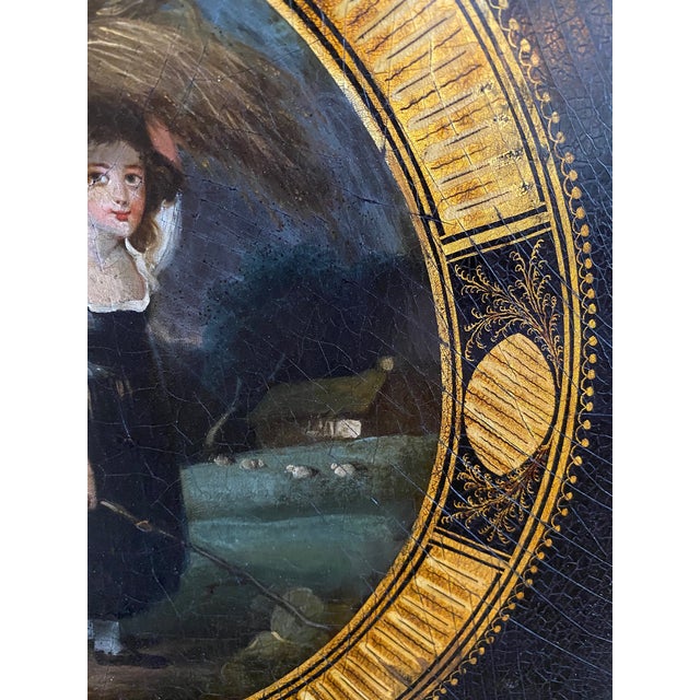 Early 19th Century Regency Polychrome Painted Pole Screens - a Pair ...