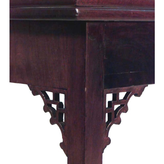 English Georgian Mahogany Flip Top Console Table | Chairish