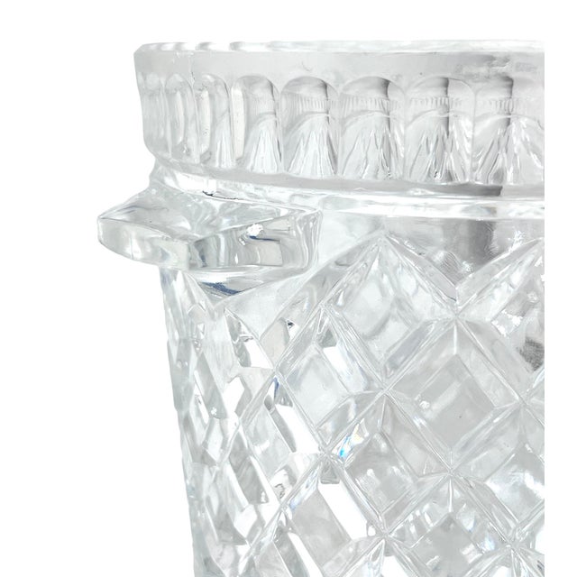 1960s Crystal Ice Bucket | Chairish