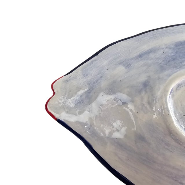 Talavera Mexican Hand Painted Fish Platter | Chairish