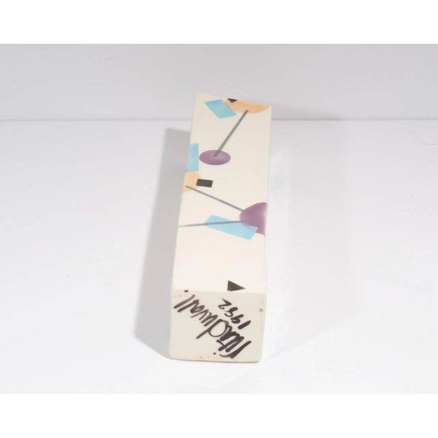 1982 Postmodern Ceramic Vase Signed by Rita Duvall | Chairish