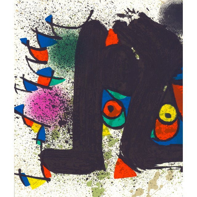 Original 1973 Lithograph by Joan Miro "Les Poissons" (The Fish) | Chairish