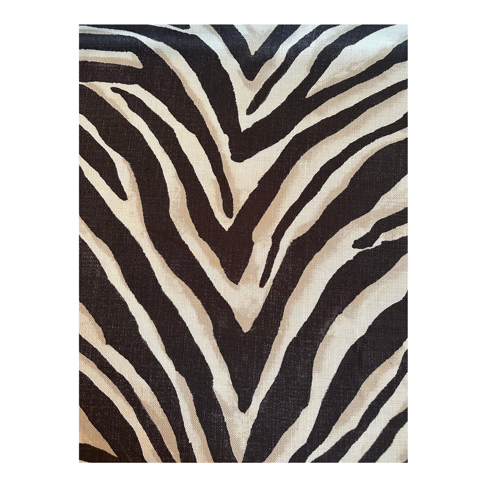 Ralph Lauren Home Terranea Zebra Linen Blend Fabric 7 1/2 Yards | Chairish