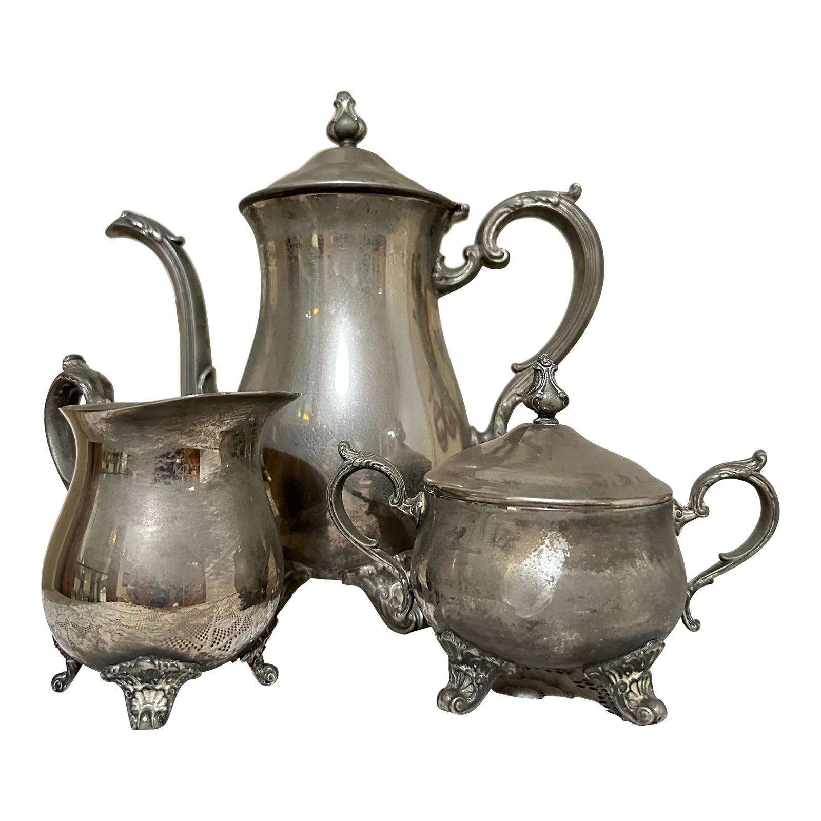 Vintage Late 20th Century Gorham Silver Plate Over Brass Tea Pot ...