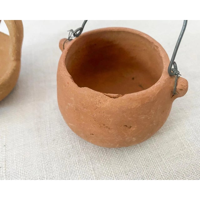 Vintage Miniature Pottery Set- 7 Pieces | Chairish