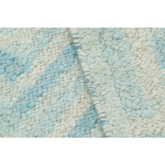 Rug & Kilim’s Scandinavian Style Rug With Light Blue and White ...