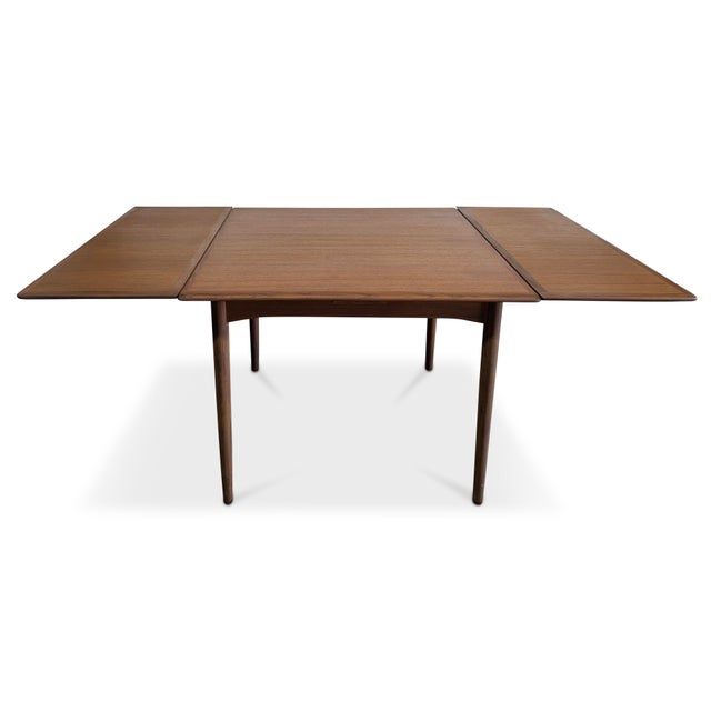 1950s Square Dining Table w Hidden Leaves | Chairish