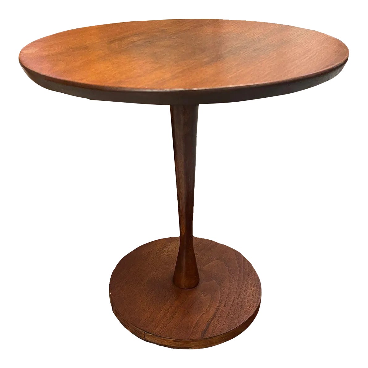 1970s Vintage Mid Century Modern Atomic Circular Accent Side Table ...