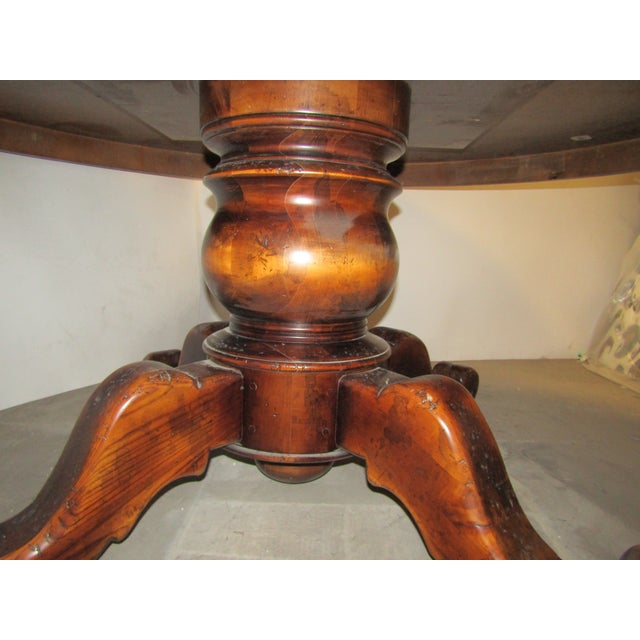 Traditional Solid Wood 70 Inch Round Dining Table | Chairish