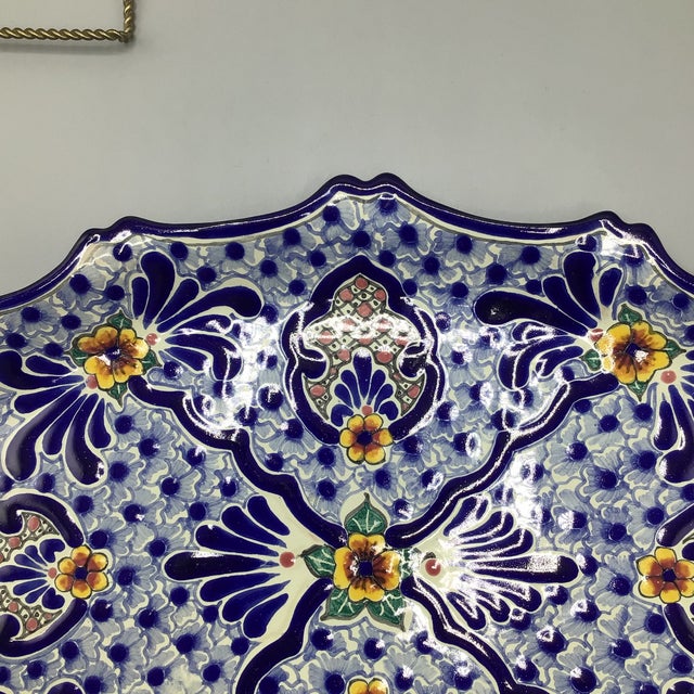 Large Talavera Oval Hand Painted Serving Platter Made in Puebla Mexico ...