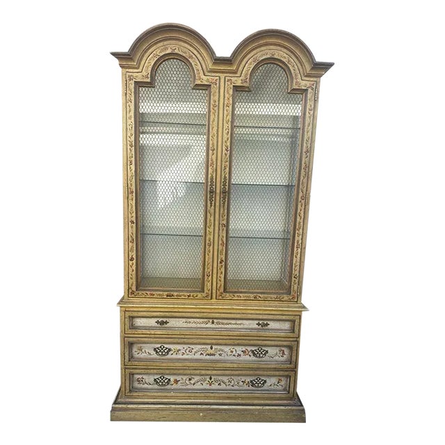 Vintage Drexel Heritage Display Cabinet | Chairish