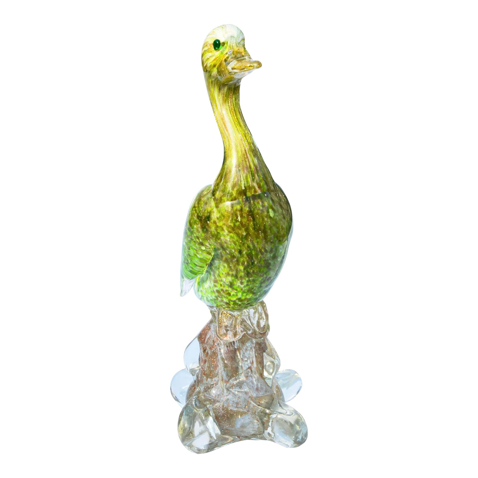 Mid 20th Century Large Barbini Murano Sommerso Italian Art Glass Bird ...