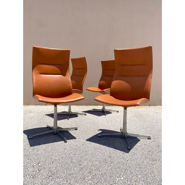 1950s Vintage Overman High Back Dining Chairs - Set of 4 | Chairish